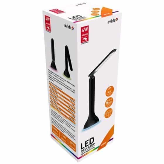 Avide LED Desk Lamp RGB Mood Light Black 4W | Discount Store